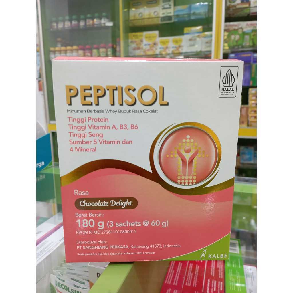 Jual Peptisol Coklat/Vanila 180 Gram - Susu Tinggi Protein | Shopee ...