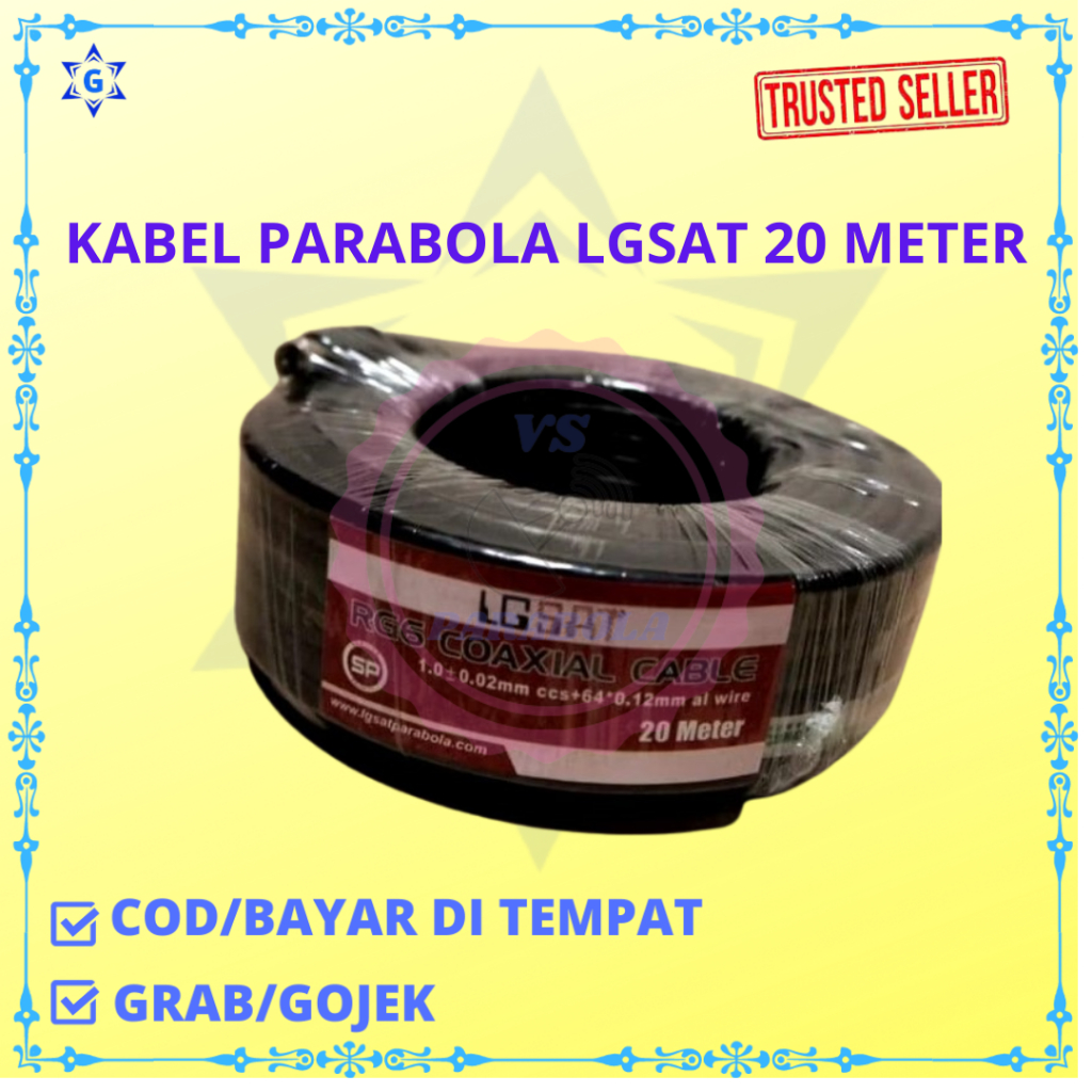 Jual KABEL PARABOLA MEREK LGSAT 20M | Shopee Indonesia