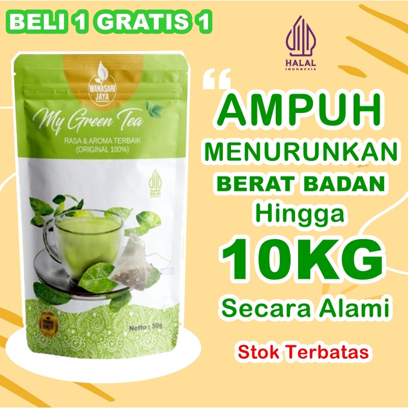 Jual {MY GREEN TEA} Teh Hijau NO.1 Pelangsing Herbal Peluntur Lemak ...