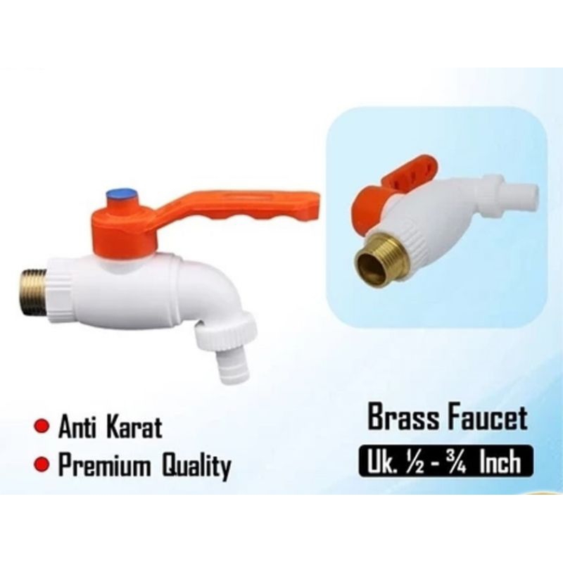 Jual Kran Air PVC Jumbo Kran Tembok | Shopee Indonesia