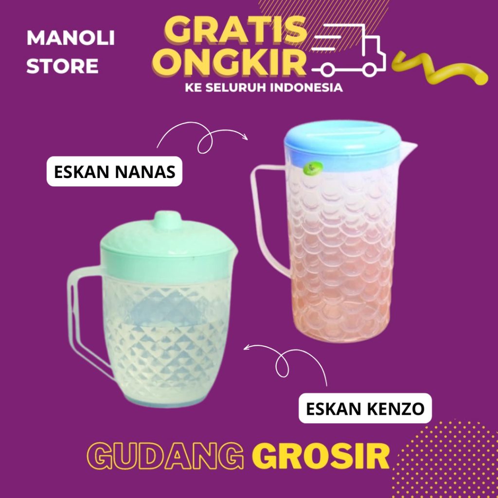 Jual [PROMO LIVE] Eskan Kenzo Teko Nanas 1.2 Liter Waterjug Ceret ...