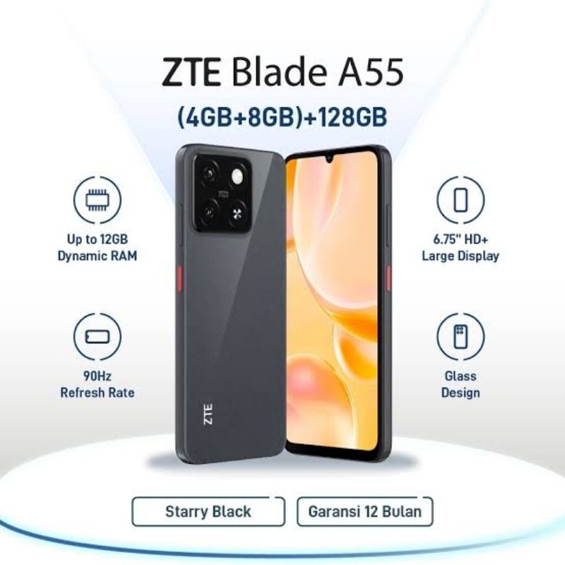 Jual ZTE BLADE A55 RAM 4+4/128 GARANSI RESMI ZTE | Shopee Indonesia