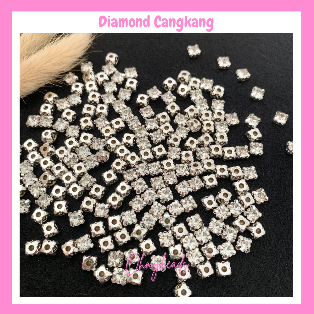 Jual [GROSS] Diamond Cangkang 3D Putih Crystal / Diamond Cangkang ...