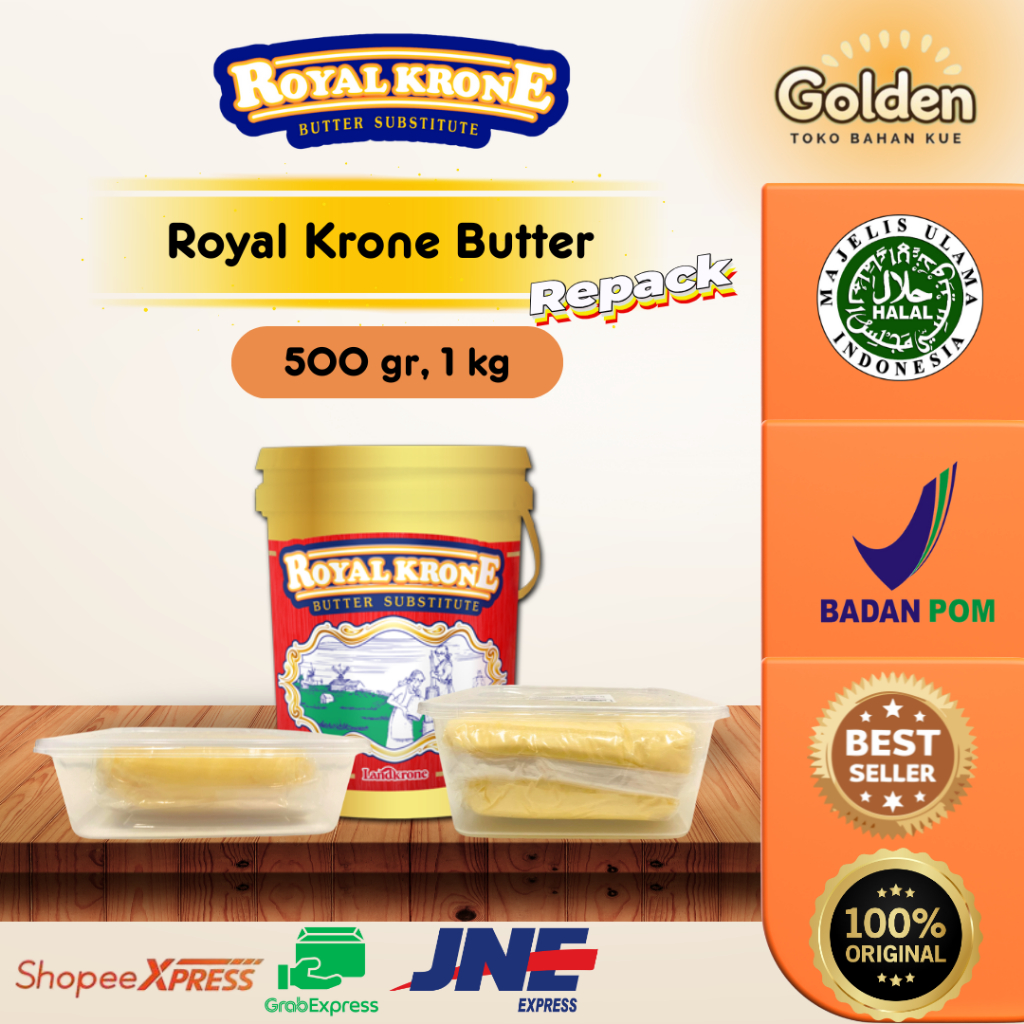 Jual Royal Krone Butter Repack 500 gr / 1 kg | Shopee Indonesia