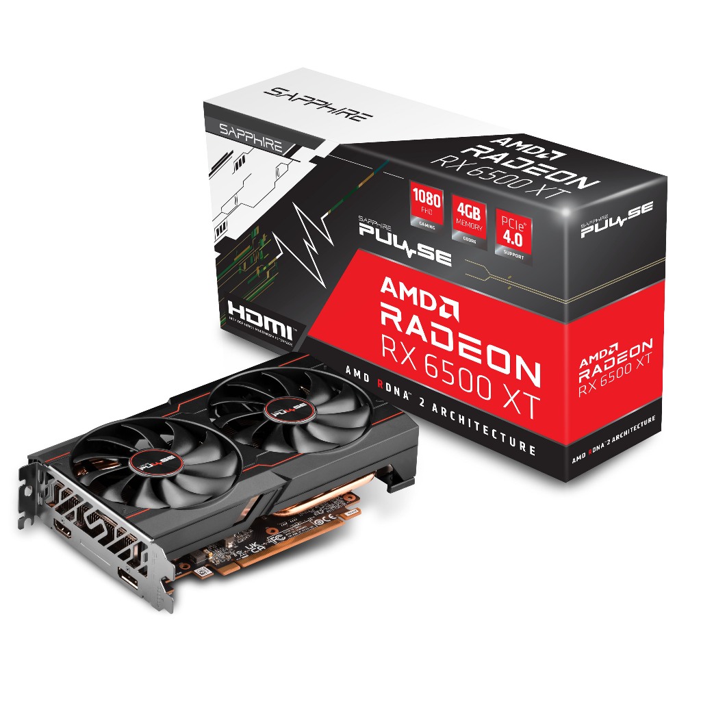 Jual SAPPHIRE VGA AMD RADEON PULSE RX 6500 XT 4GB GDDR6 OC - GARANSI 3 ...