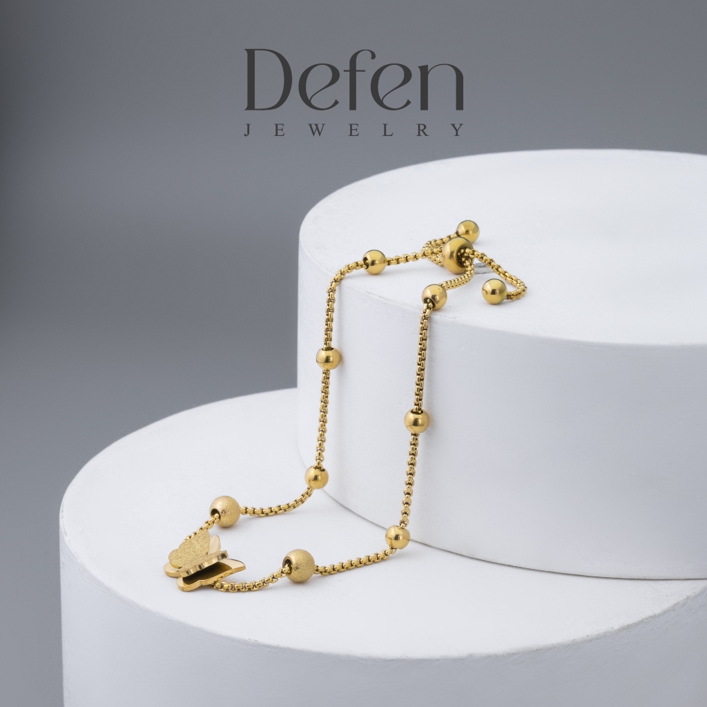 Jual Defen Jewelry - Gelang Serut Anti Karat Titanium Wanita Perhiasan ...