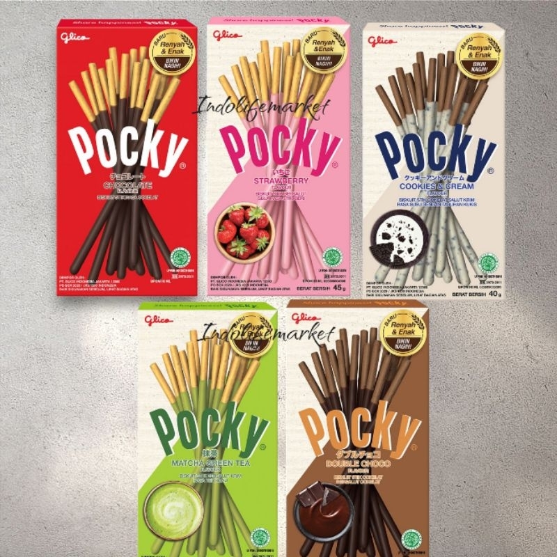 Jual Glico Pocky watermelon / pocky colourful | Shopee Indonesia