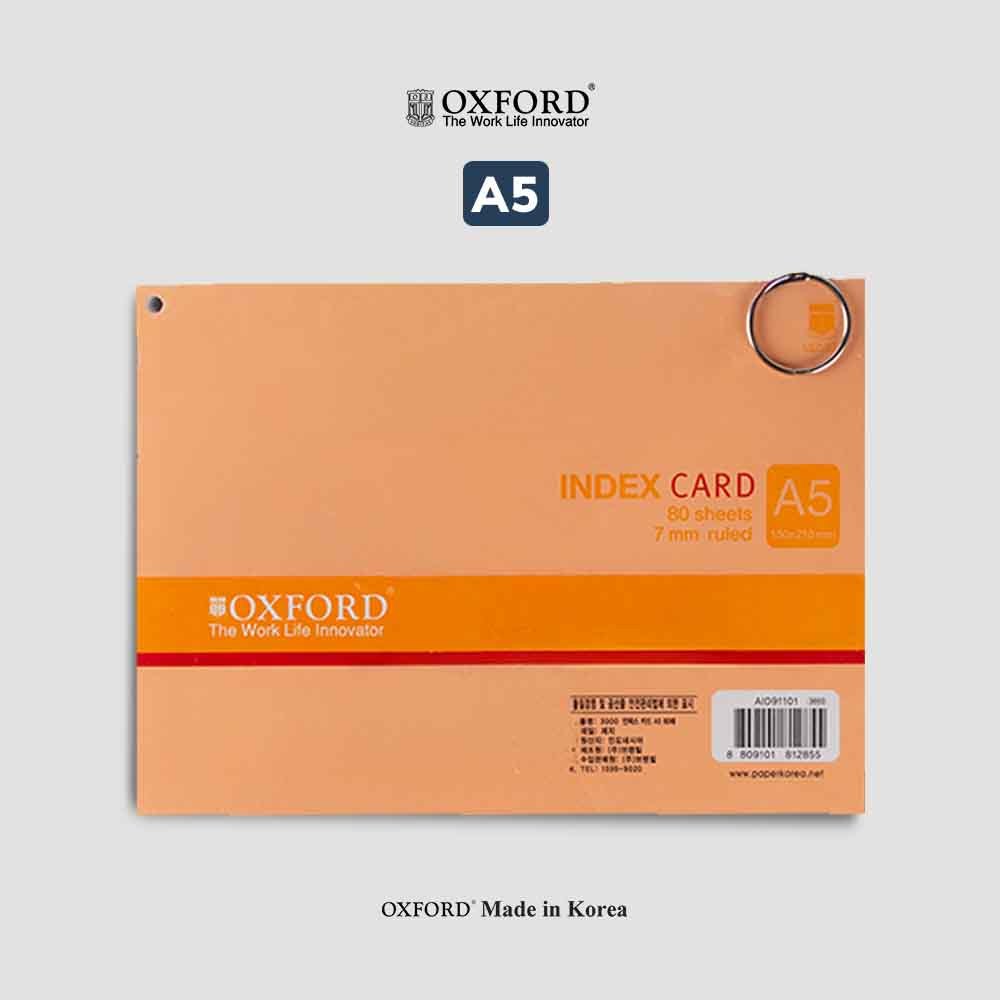 Jual Oxford Memo Ring Ukuran A5 Notes 80 Lembar - Note Ring/Note Card ...