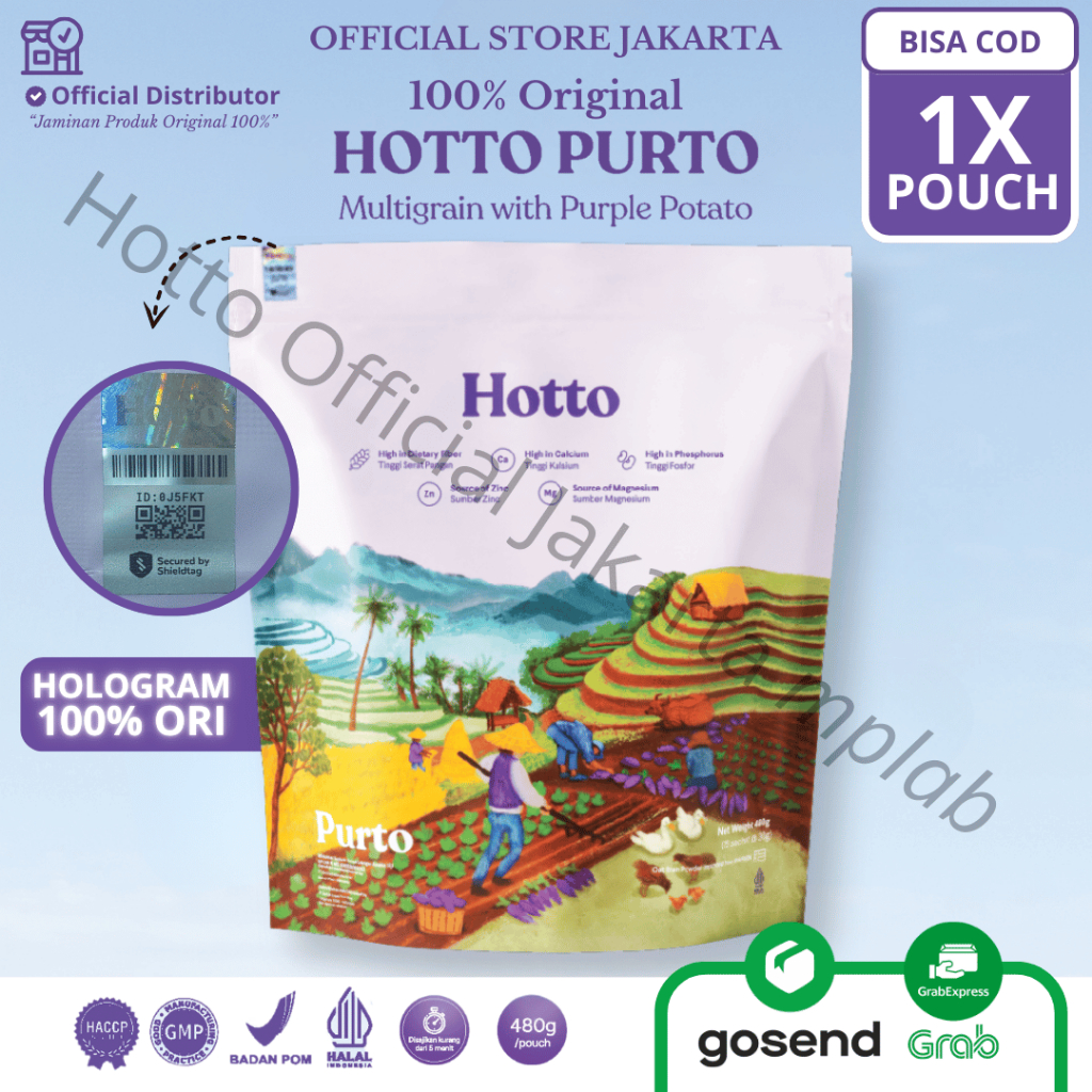 Jual Official Shop Hotto Official Minuman Multigrain Original 100% BPOM ...