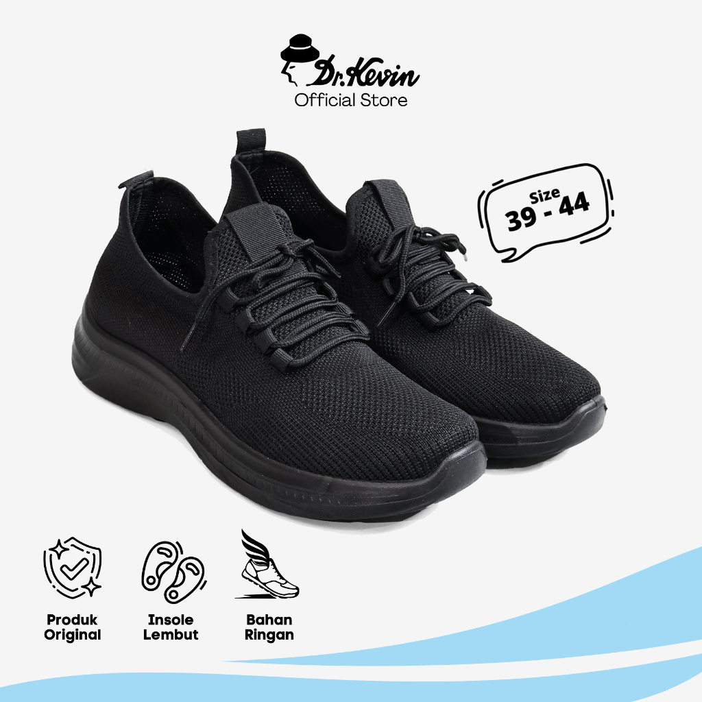 Jual Dr. Kevin Sepatu Sport Pria Men Sneakers Sepatu Sekolah Flyknit ...