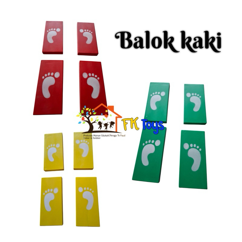 Jual balok kaki edukasi- permainan lari balok_FKtoys | Shopee Indonesia