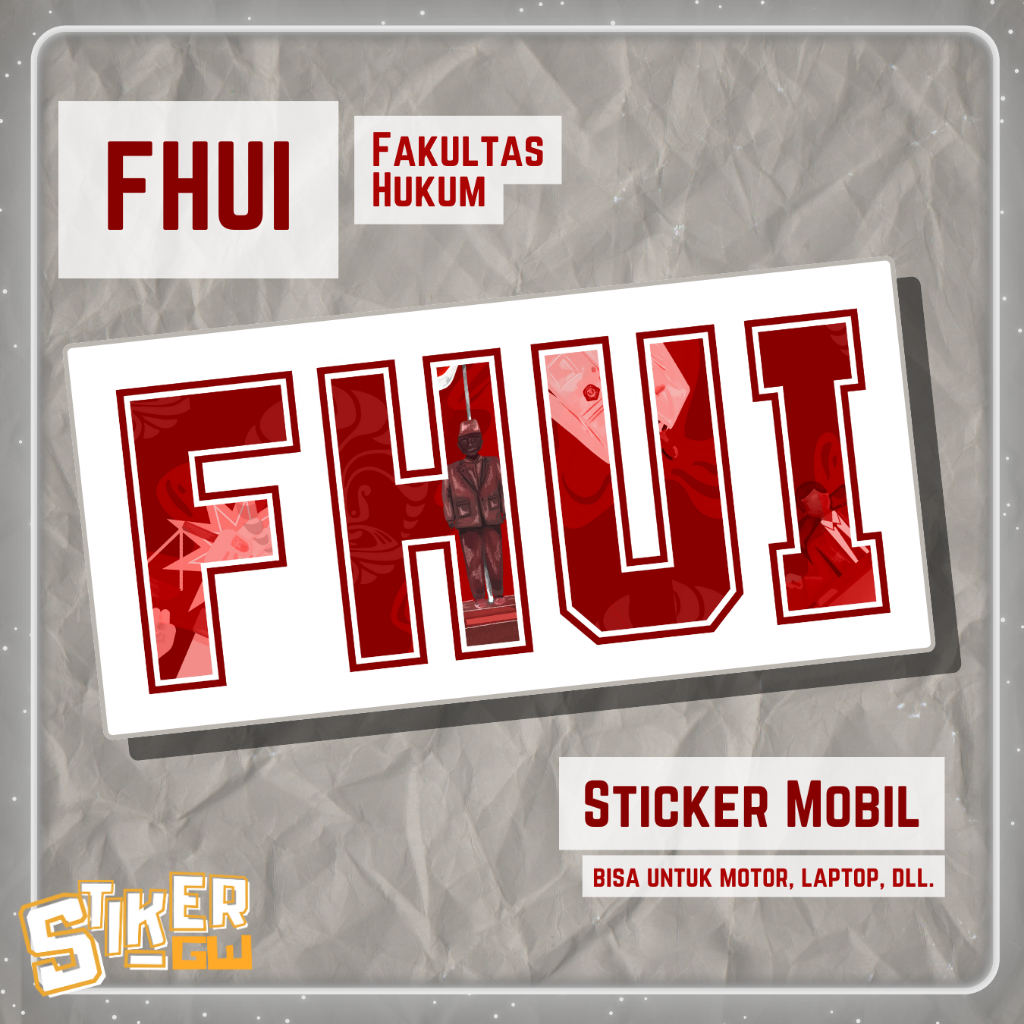 Jual [UV] Sticker Mobil FH UI | STIKER FAKULTAS HUKUM UNIVERSITAS ...