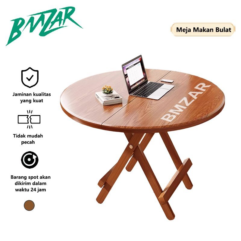 Jual BMZAR Meja Makan Bulat Meja Lipat Meja Lipat Portable Meja Lipat Belajar Meja Lipat Set 4 ...
