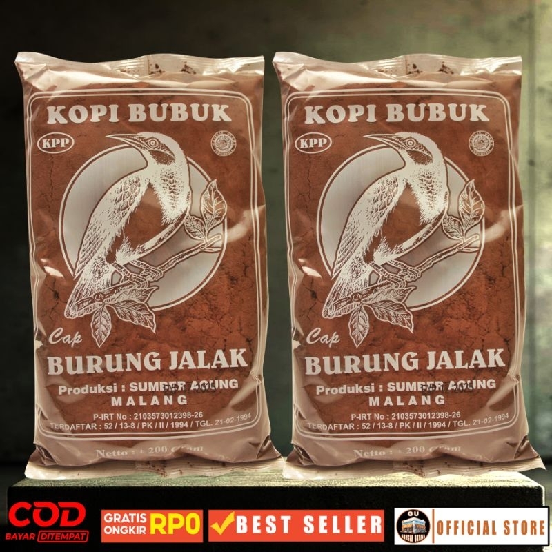 Jual KOPI BUBUK GIRAS KHAS MALANG CAP JALAK 2 BUNGKUS | Shopee Indonesia