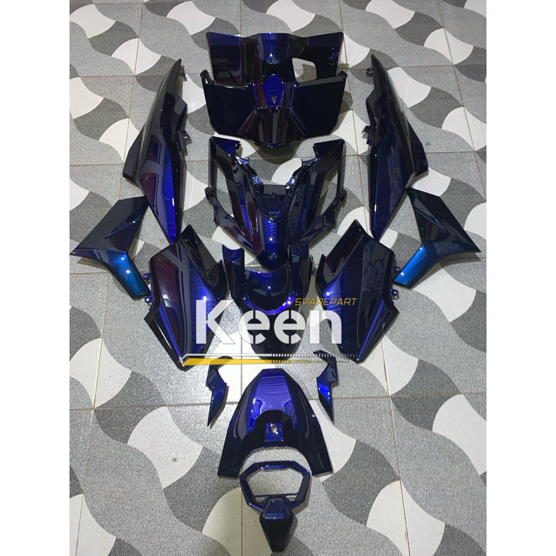 Jual cover body full halus honda vario 160 ABS/CBS monlight blue custom ...