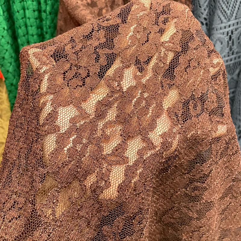 Jual kain brokat lace - kain brokat kotif bunga premium - kain brokat ...