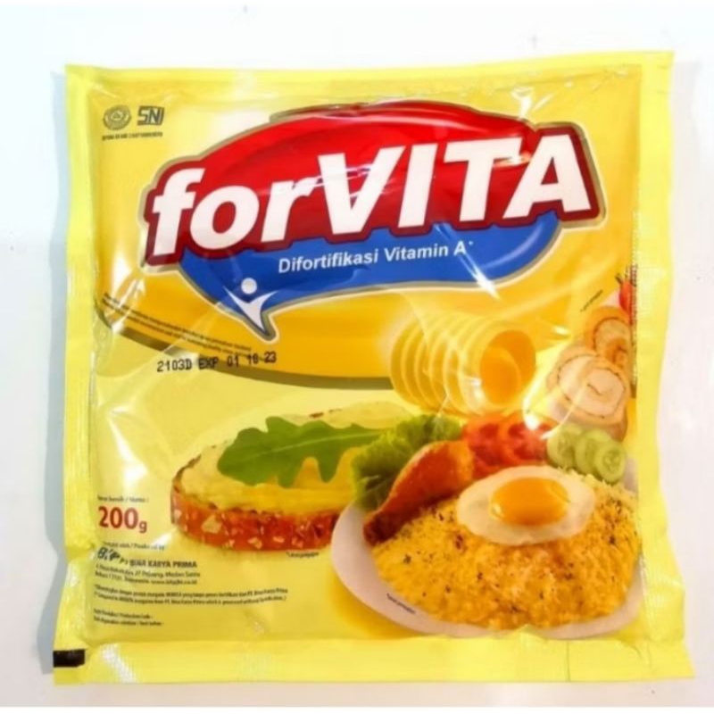 Jual forVITA Margarine Sachet 200g - Margarin Serbaguna | Shopee Indonesia