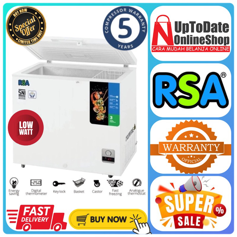Jual CHEST FREEZER / LEMARI PENDINGIN RSA CF-310 CF310 CF 310 SUPER ...