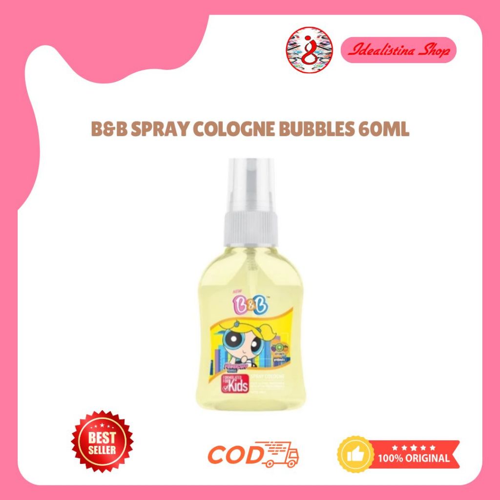 Jual B&B Spray Cologne Bubbles 60ml | Shopee Indonesia
