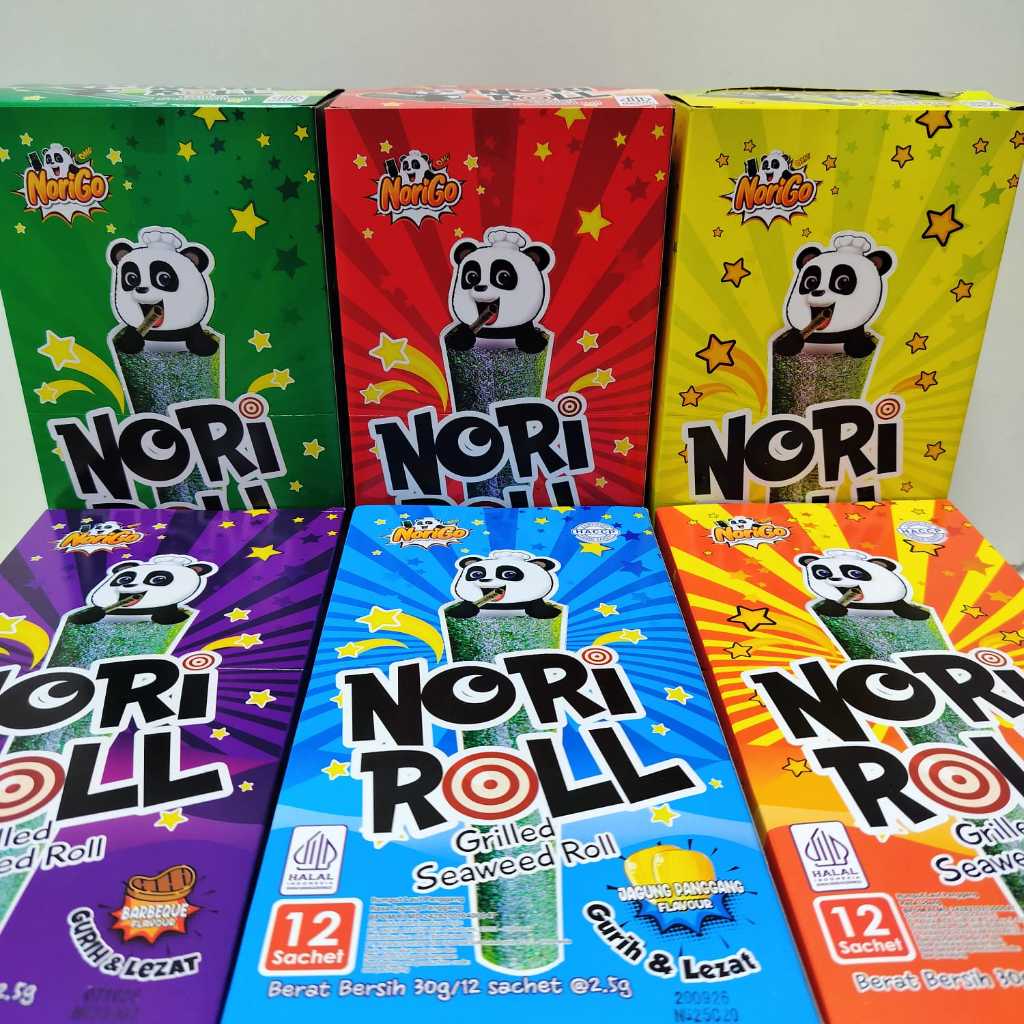 Jual Snack Nori Roll Grilled Seaweed Roll 1 DUS isi 6 BOX (72 Pcs ...
