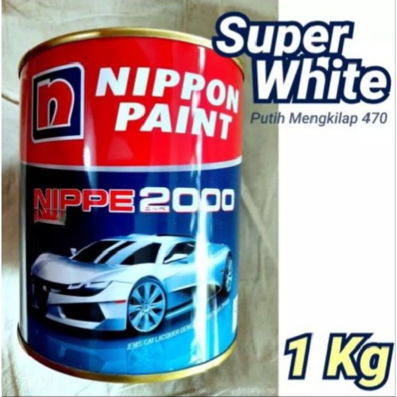 Jual Cat Putih Kilap Super White Nippe Nippon Paint Cat Mobil Motor ...