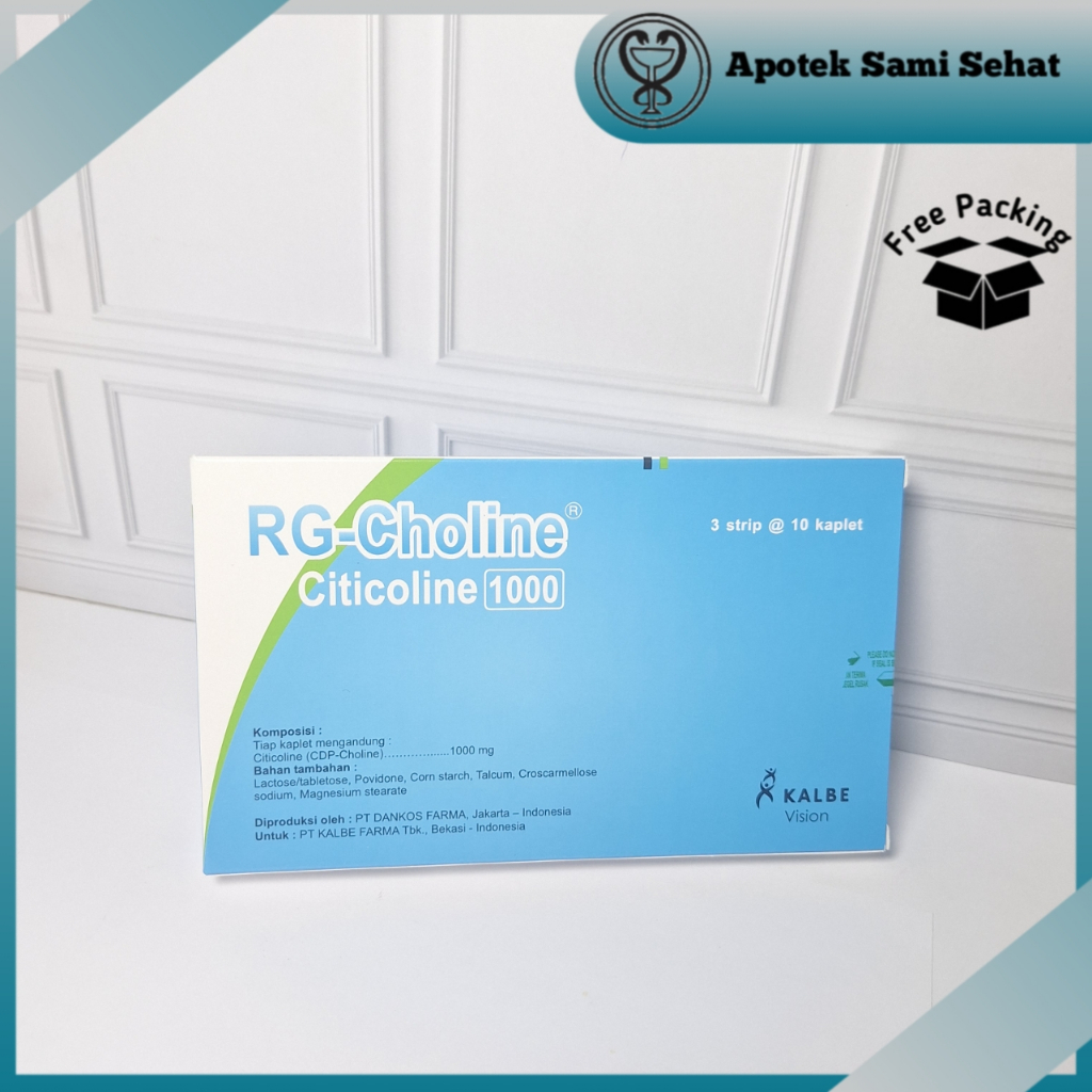 Jual 1 BOX RG - CHOLINE 30 KAPLET 1000 MG | Shopee Indonesia