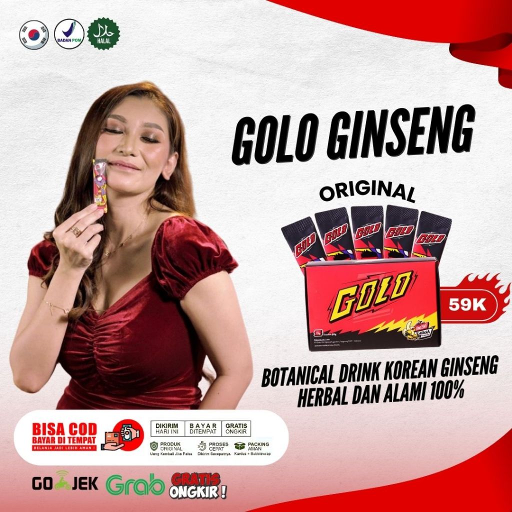 Jual GOLO GINSENG Original Minuman Bubuk Herbal Ginseng Korean Asli 1 ...