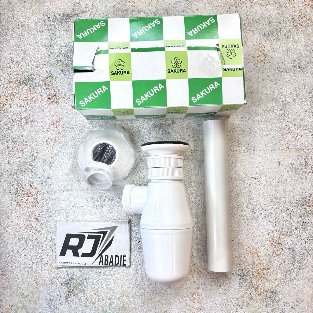 Jual Sifon PVC SAKURA Pembuangan Air Avur Afur Wastafel Sivon Plastik ...