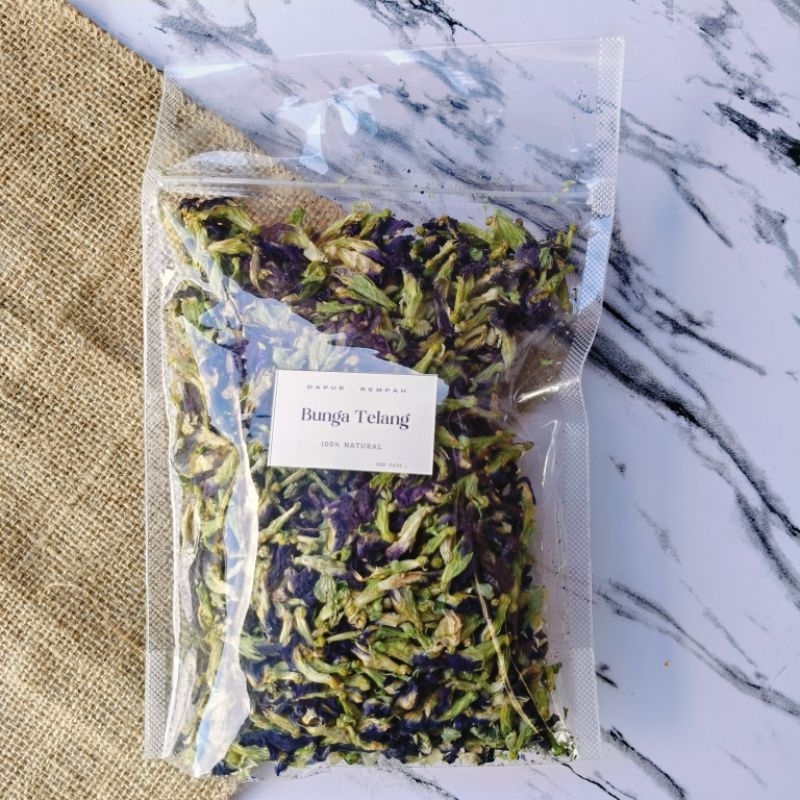 Jual Teh Bunga Telang Kering Blue Pea Flower Dry Tea | Shopee Indonesia