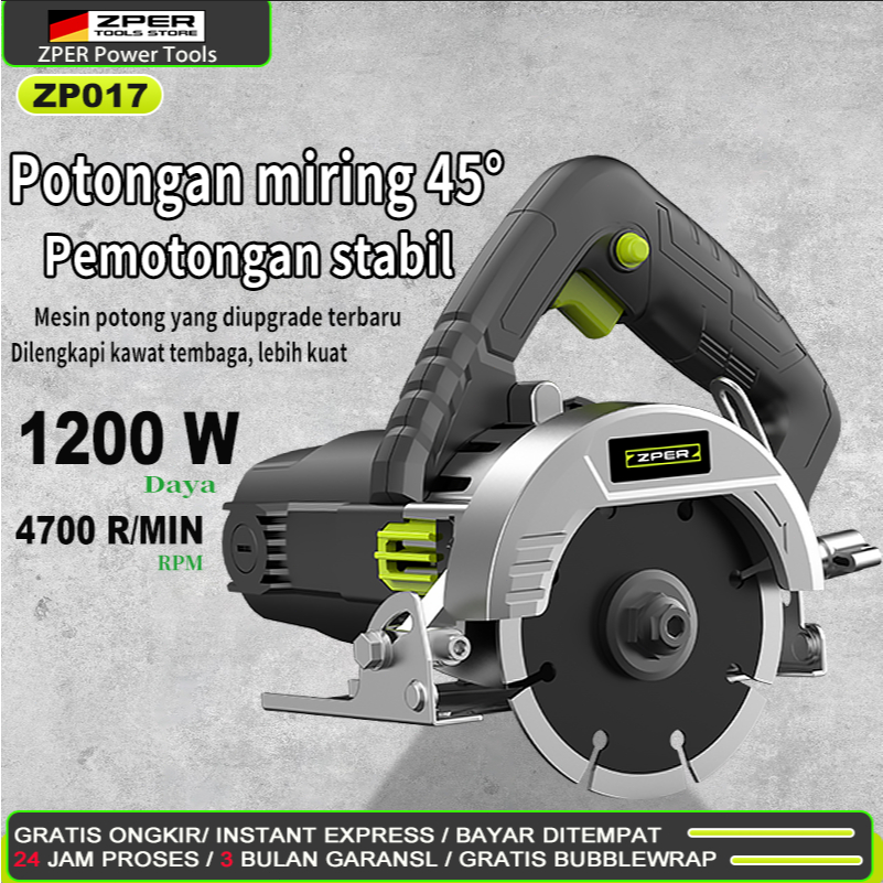 Jual [ 100% ORI ] ZPER Mesin Potong Kayu Gergaji Mesin Circular Saw ...
