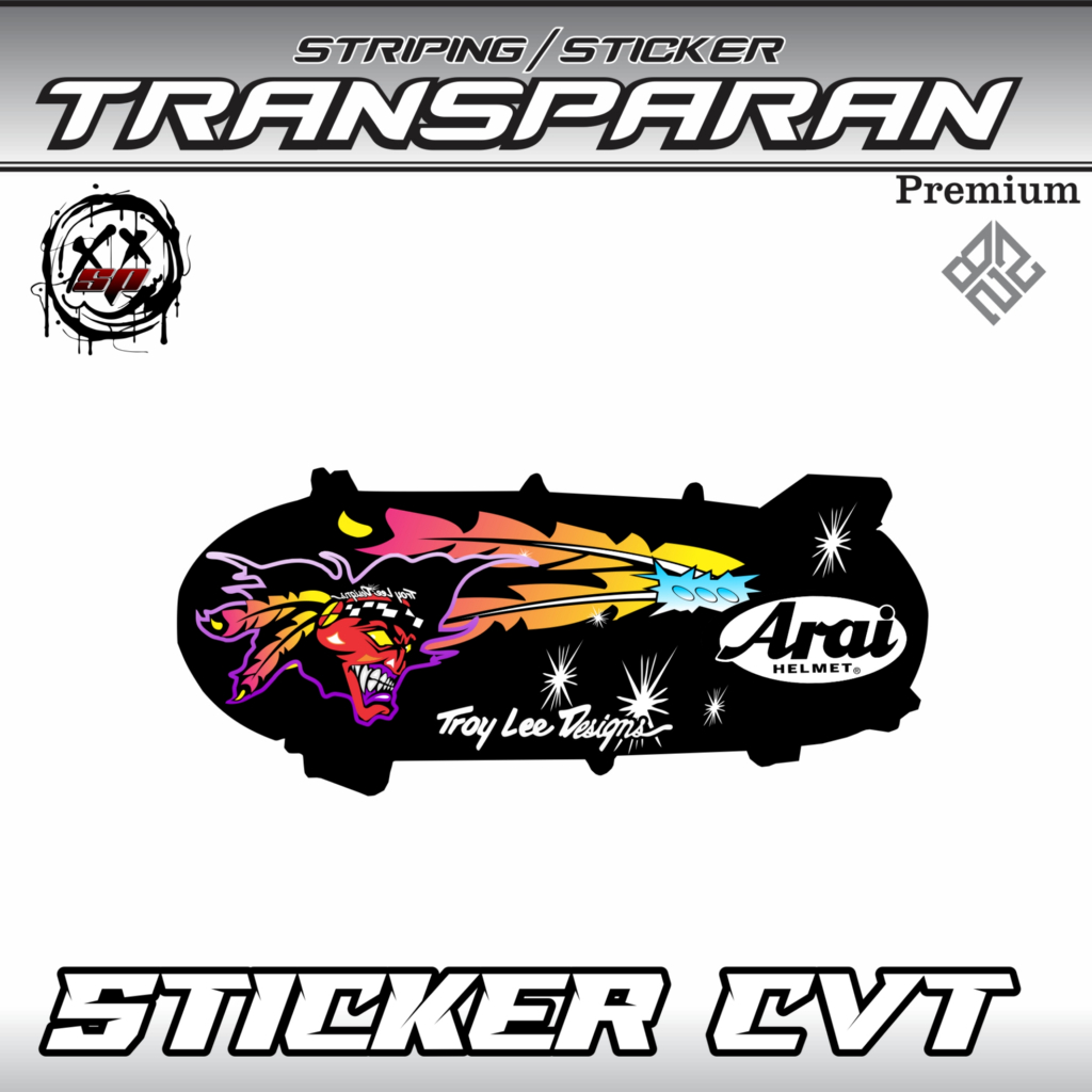 Jual Sticker Cover Block Cvt Arai Motip Variasi Sticker Bahan Bening ...