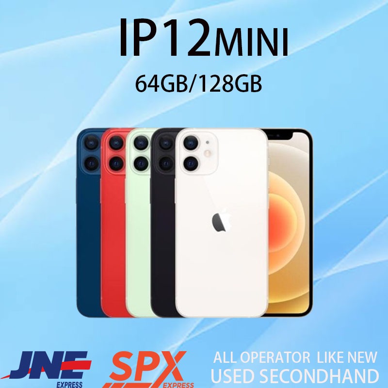 Jual IPHONE 12MINI 64/128GB SECOND IP 12MINI BERGARANSI 1 BULAN MULUS LIKE NEW | Shopee Indonesia