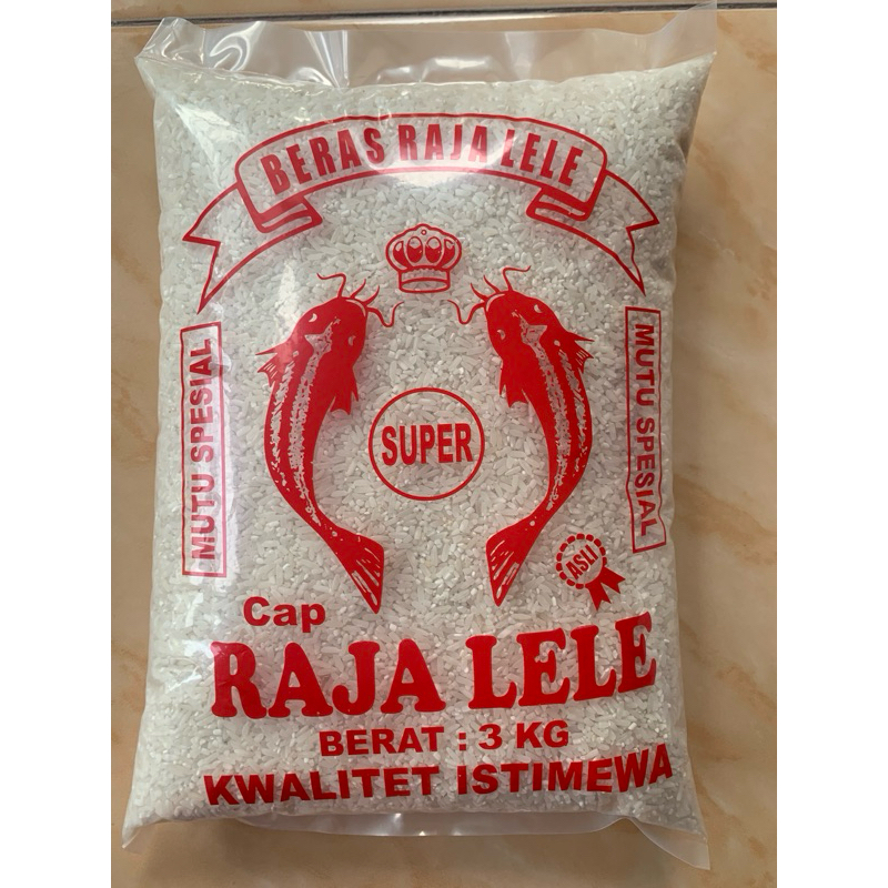 Jual Beras Cap Raja Lele Super 3 kg | Shopee Indonesia