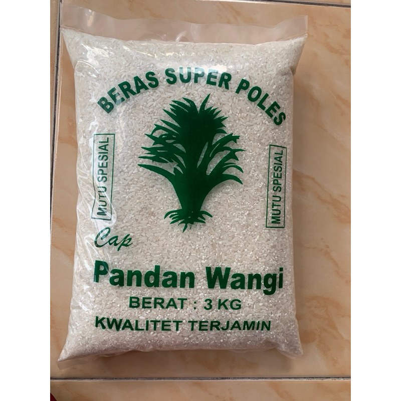 Jual Beras Cap Pandan Wangi 3 kg | Shopee Indonesia
