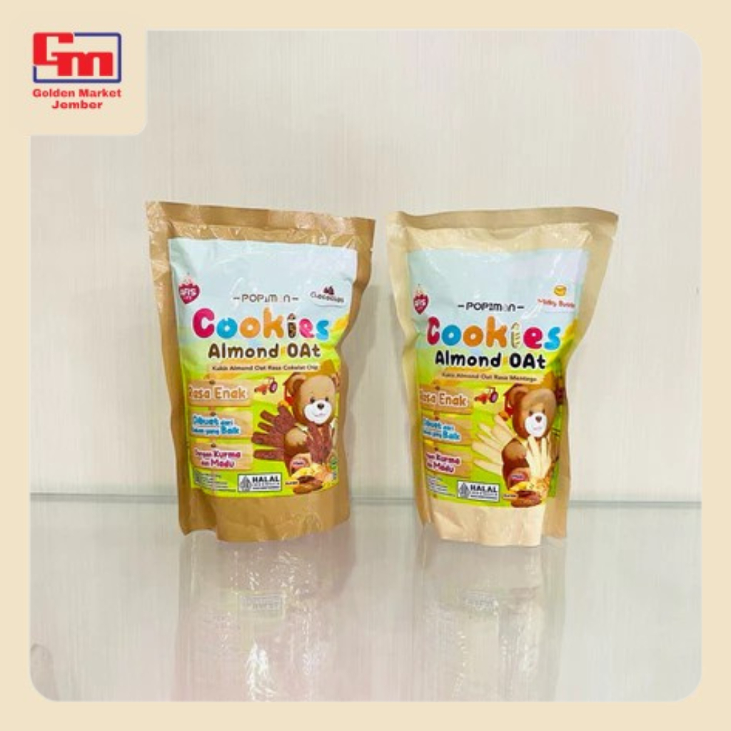 Jual Popimon Cookies Almond Oat Camilan Anak sampai Orang Tua | Snack ...
