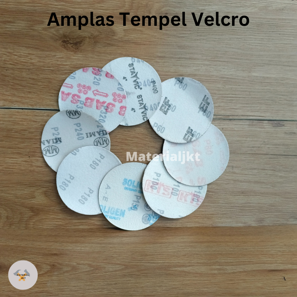 Jual Amplas Tempel Velcro Bulat 4 Inch Ampelas Hampelas hamplas kertas ...
