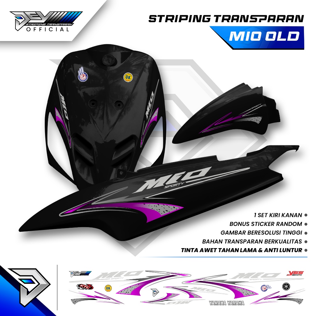 Jual STRIPING TRANSPARAN MIO SPORTY | SMILE | VARIASI SIMPLE | STICKER ...