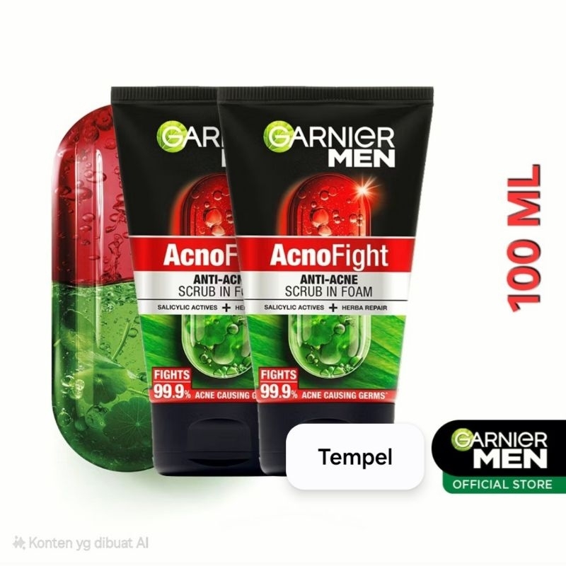 Jual Garnier Men Acno Fight Foam 6 In 1 Anti Acne sabun cuci muka 100 ML | Shopee Indonesia