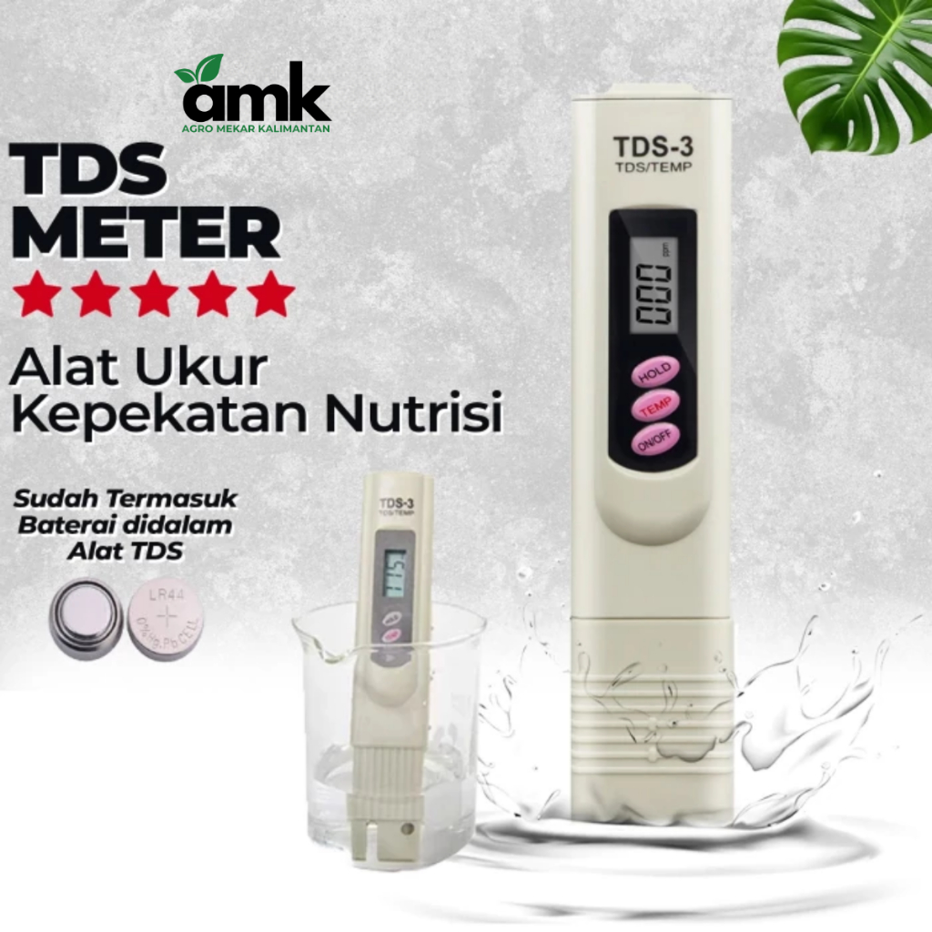 Jual Purie Garden TDS Meter Alat Ukur Nutrisi PPM Hidroponik (Hold ...