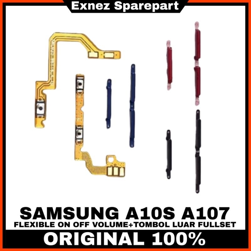 Jual Flexible On Off Volume + Tombol Luar Samsung A10S A107F Fullset Ori | Shopee Indonesia