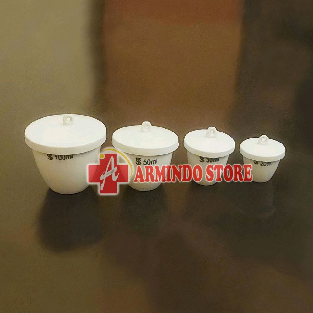 Jual Cawan Krusible Porselin | Crucible Porcelain With Lid | Shopee ...