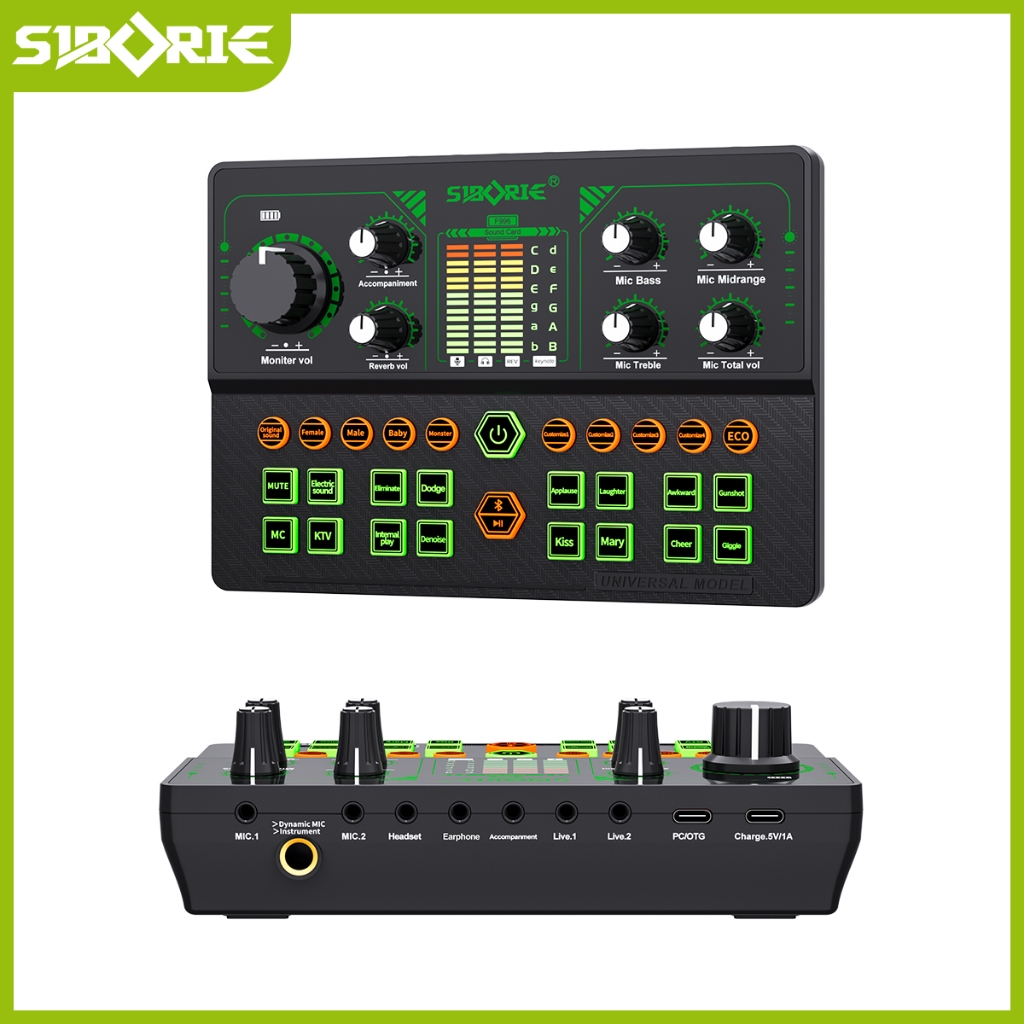 Jual Siborie F996 Soundcard Live For Phone PC Mixer Bluetooth Audio USB ...