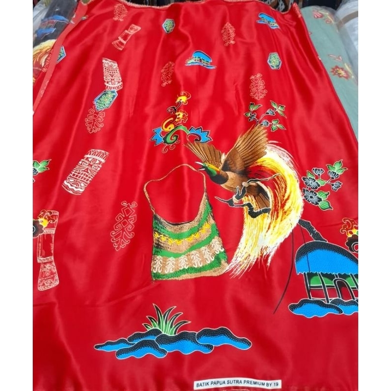 Jual NON COD - Kain Batik Papua Bahan Tisu Per meter | Shopee Indonesia