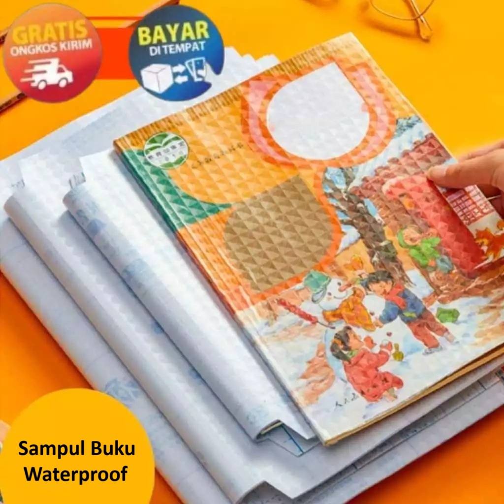 Jual Sampul Buku Plastik PVC Stiker Tempel Transparant Waterproof Isi ...