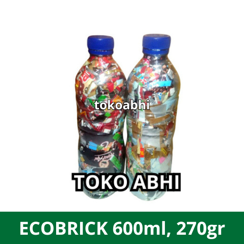 Jual Ecobrick botol Aqua 600ml dengan berat 270gram - Toko Abhi ...