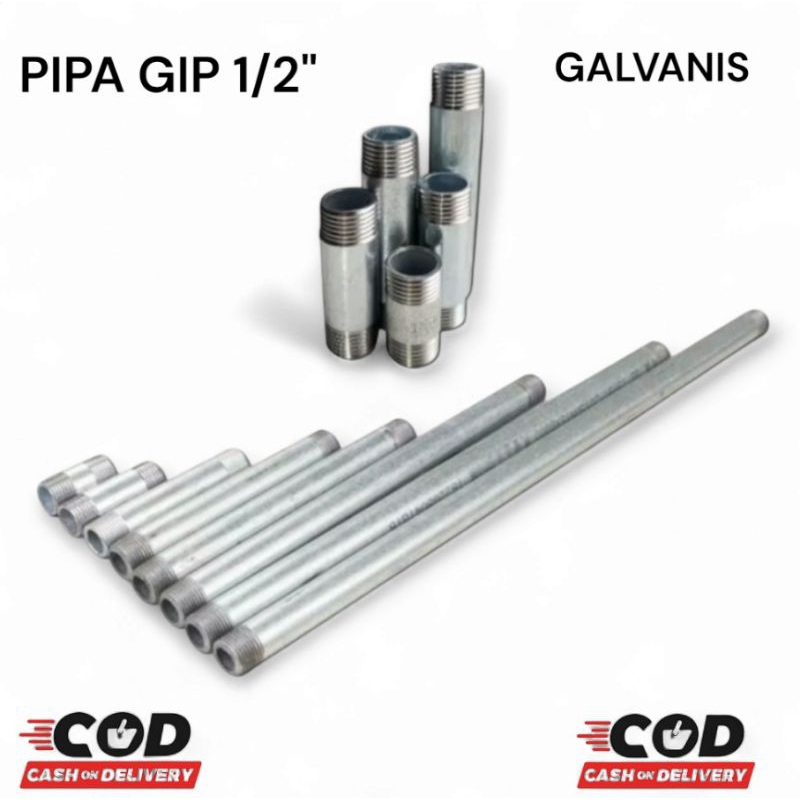 Jual pipa Gip/ ukuran 1/2"inch / pipa galvanis/pipa SR/ sambungan rumah ...