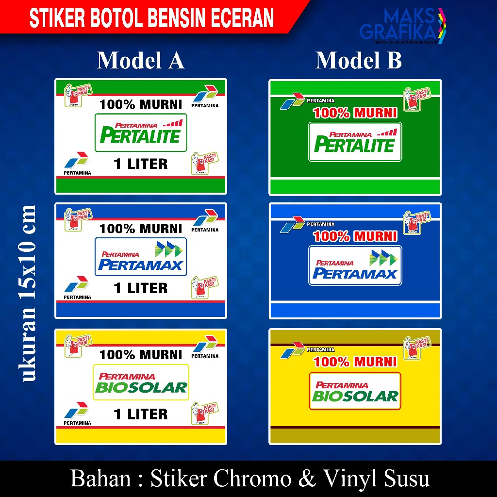 Jual Stiker Botol Bensin Eceran - Original Produk Maks Grafika | Shopee ...