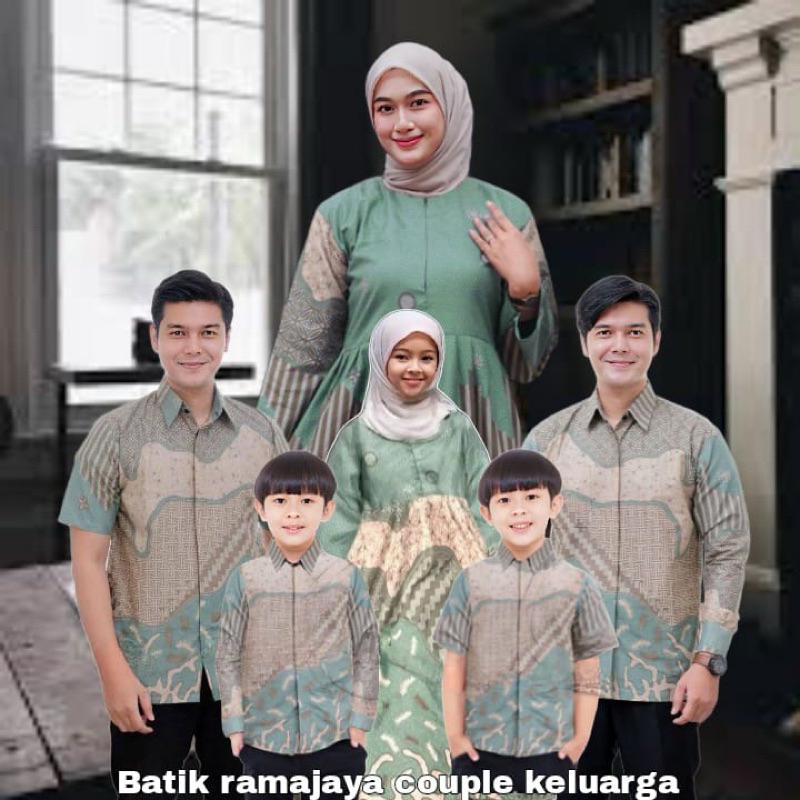 Jual INARA SAGE || BAJU BATIK COUPLE KELUARGA AYAH IBU DAN ANAK LAKI ...