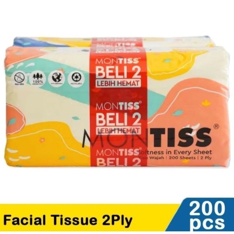 Jual Montiss Facial Tissue 200's | Shopee Indonesia