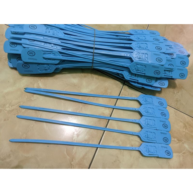 Jual Ecer Double Lock 30cm Segel Locis Seal Segel Plastik Sekuriti ...
